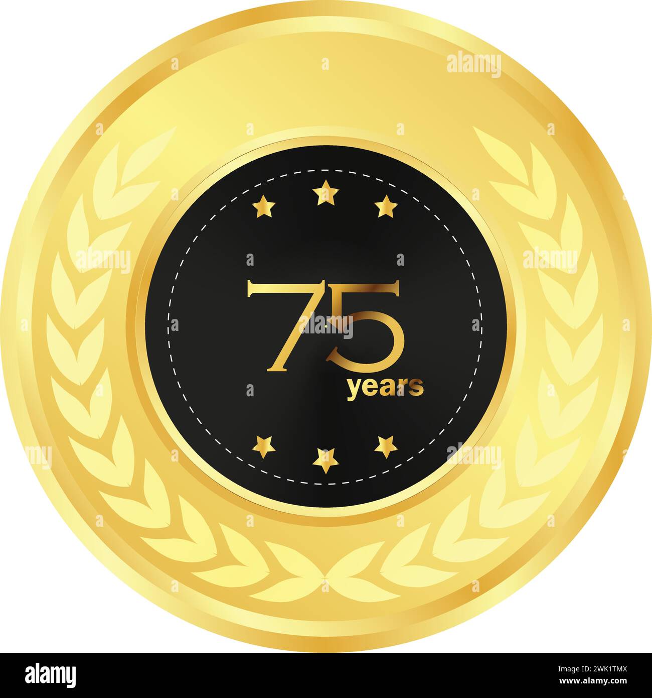 75th anniversary Stock Vector Images - Alamy