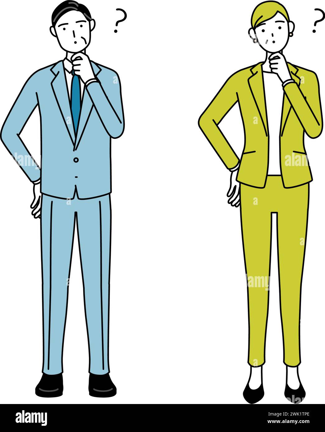 Middle aged man woman in Stock Vector Images - Alamy