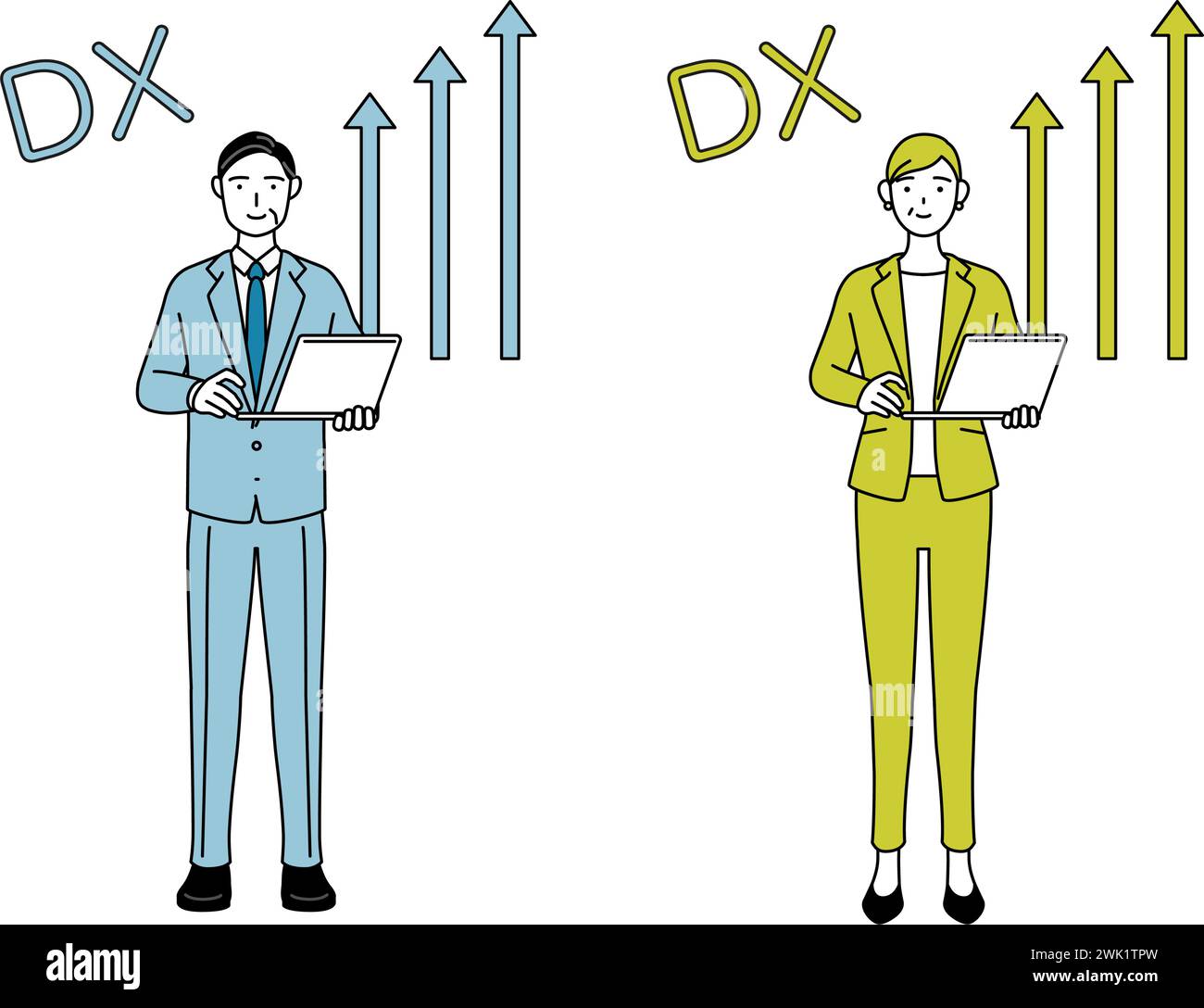 Image of DXing, simple line drawing illustration of businessman and ...