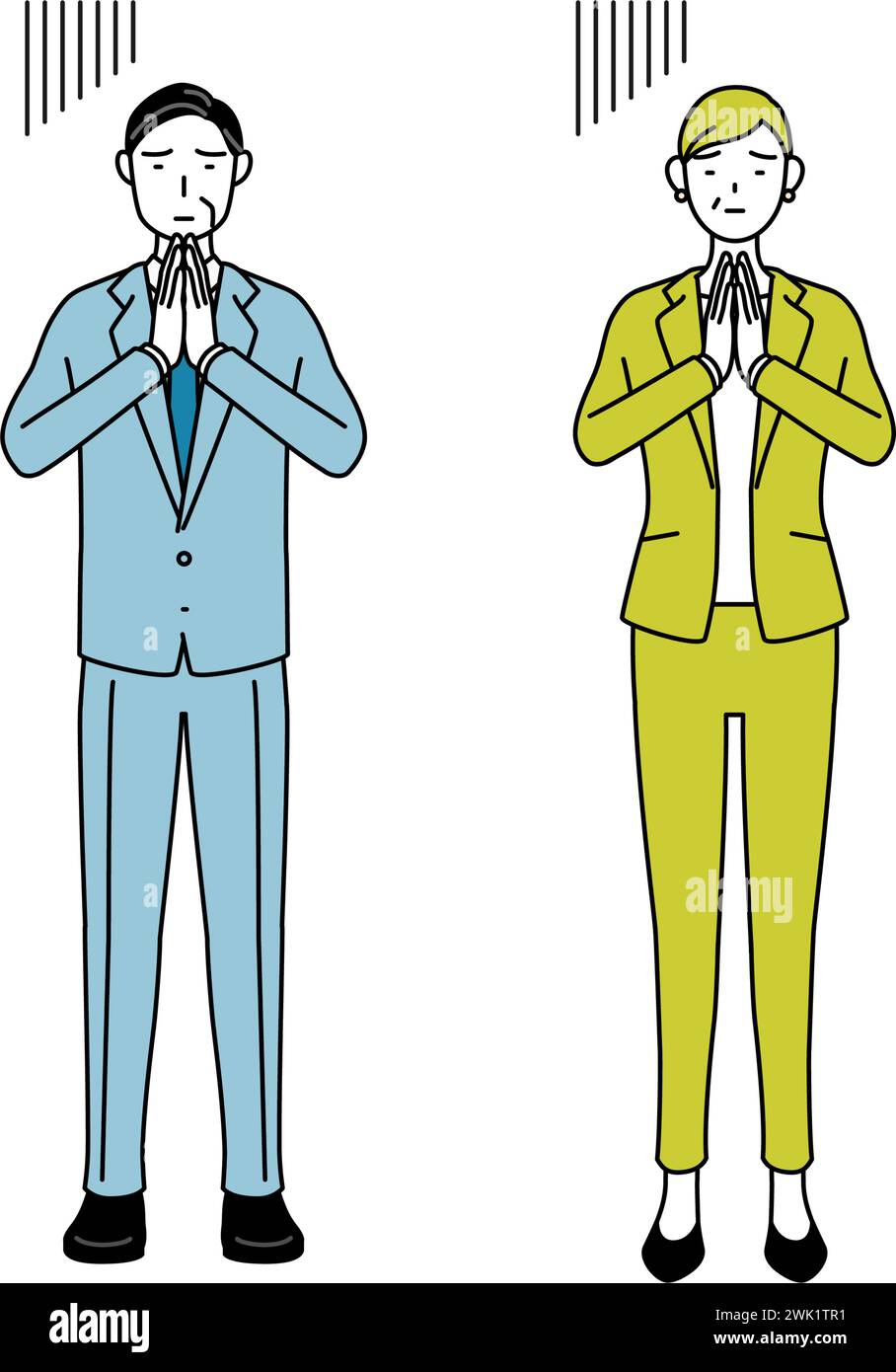 Apologizing to colleague Stock Vector Images - Alamy