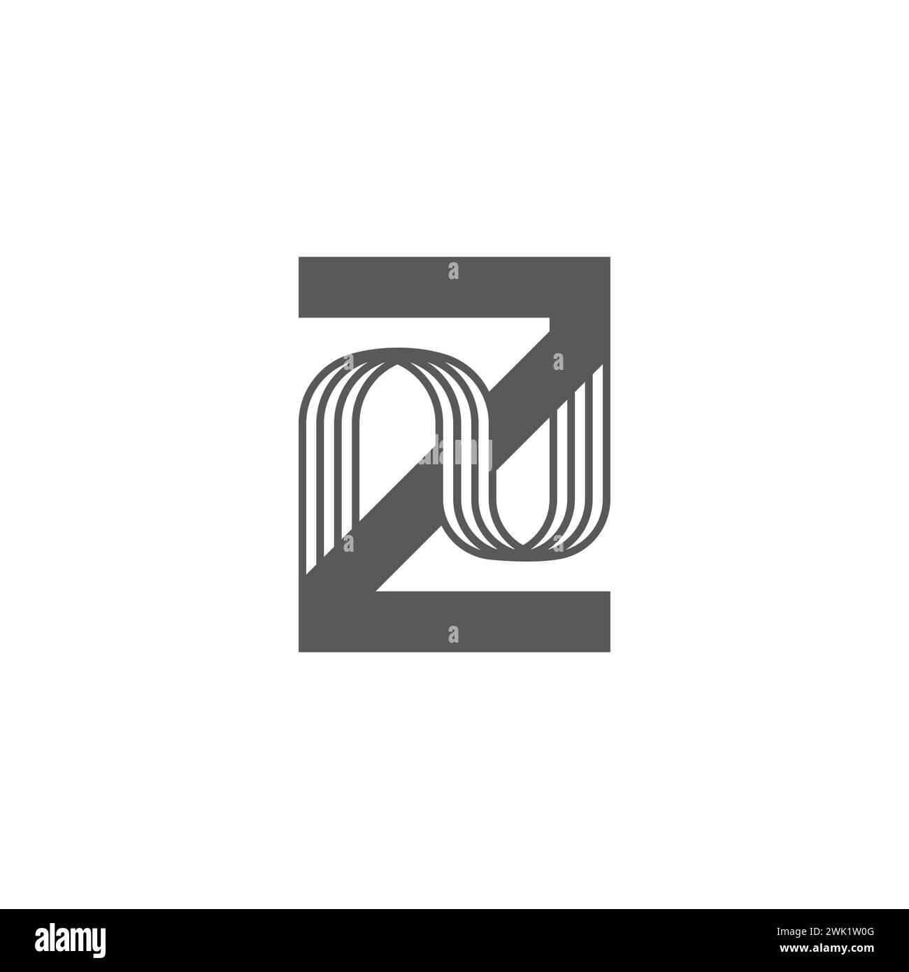 Alphabet Initials logo ZN, NZ, Z and N Stock Vector Image & Art - Alamy