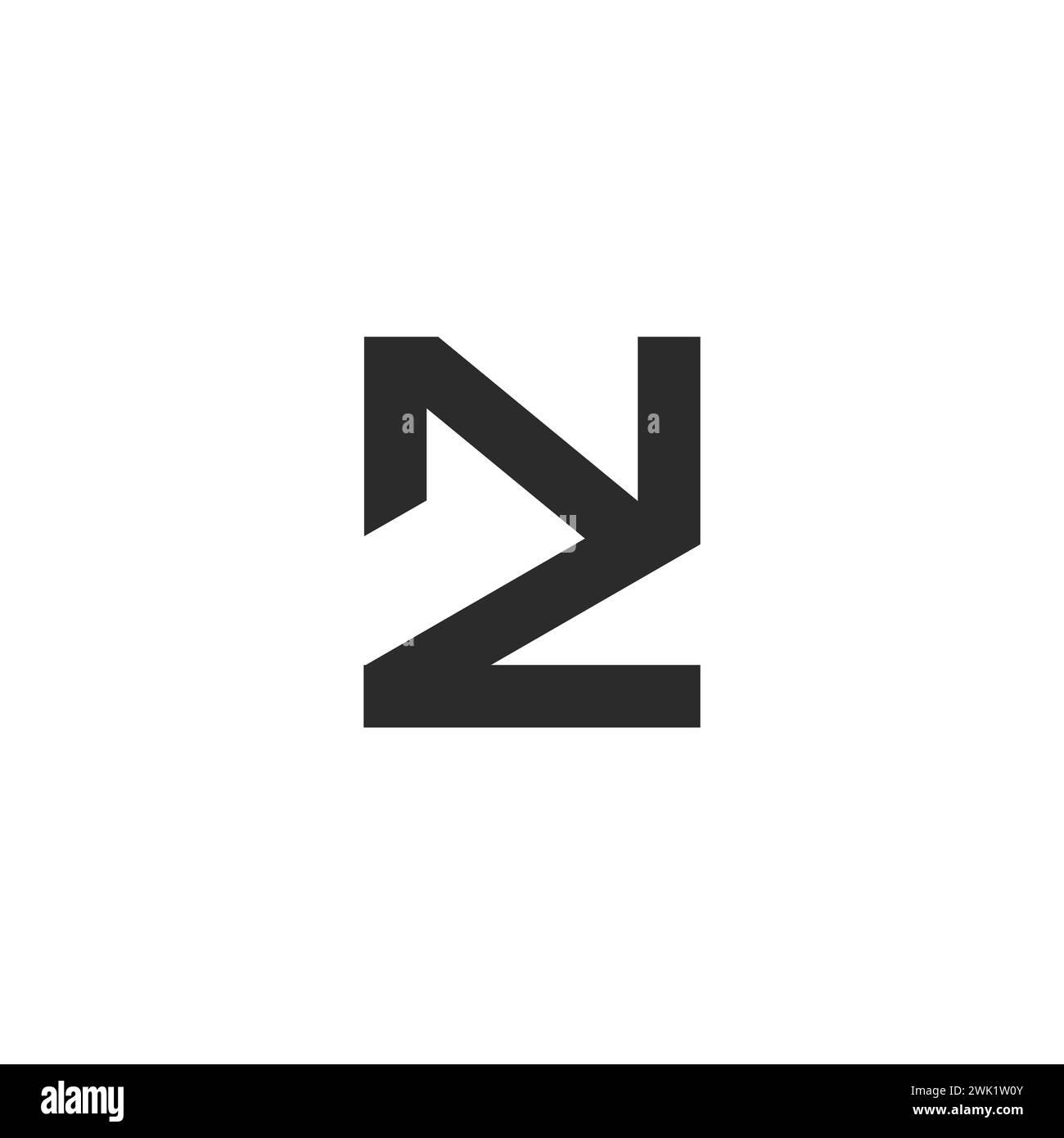 Alphabet Initials logo ZN, NZ, Z and N Stock Vector Image & Art - Alamy