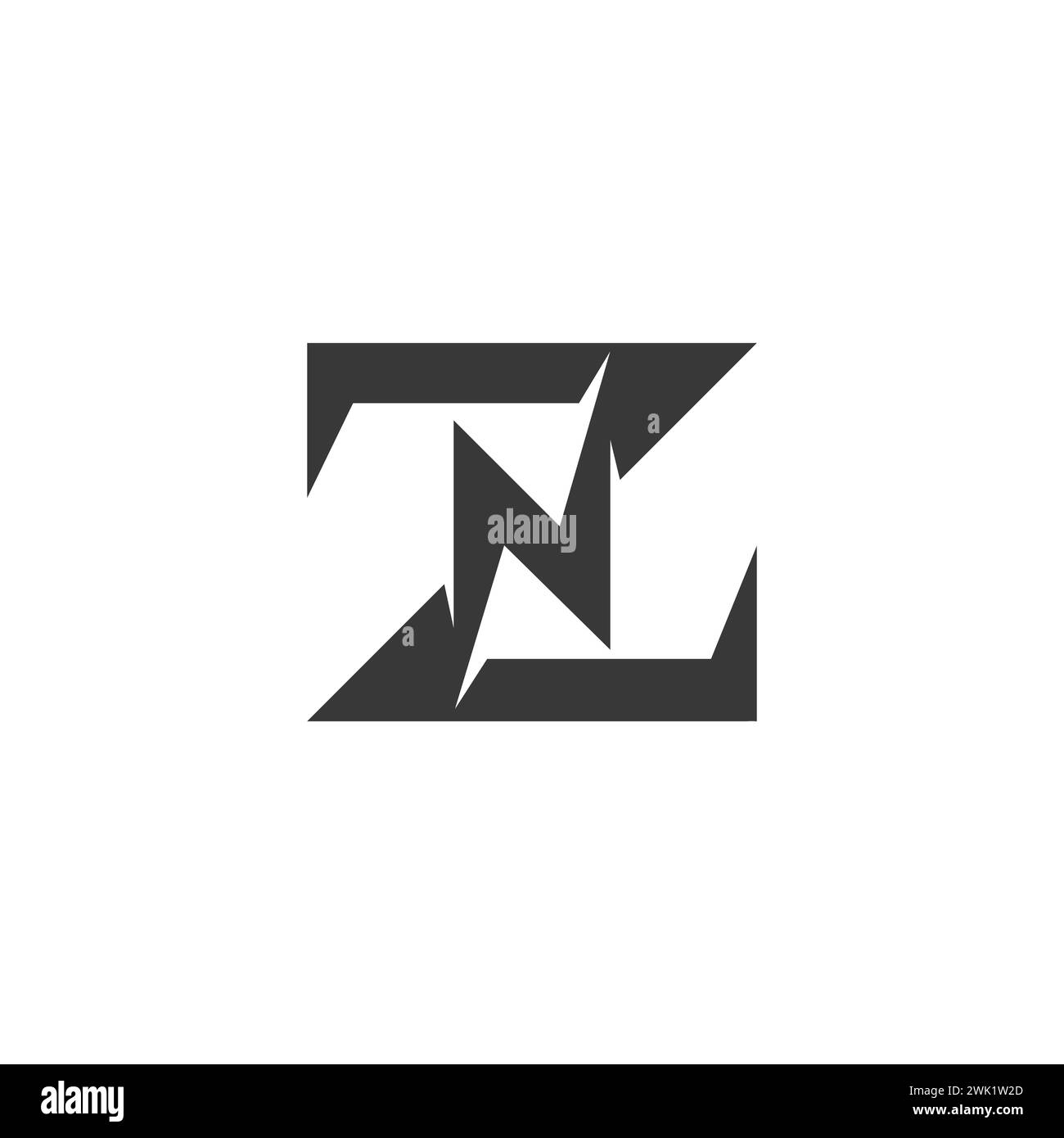 Alphabet Initials logo ZN, NZ, Z and N Stock Vector Image & Art - Alamy