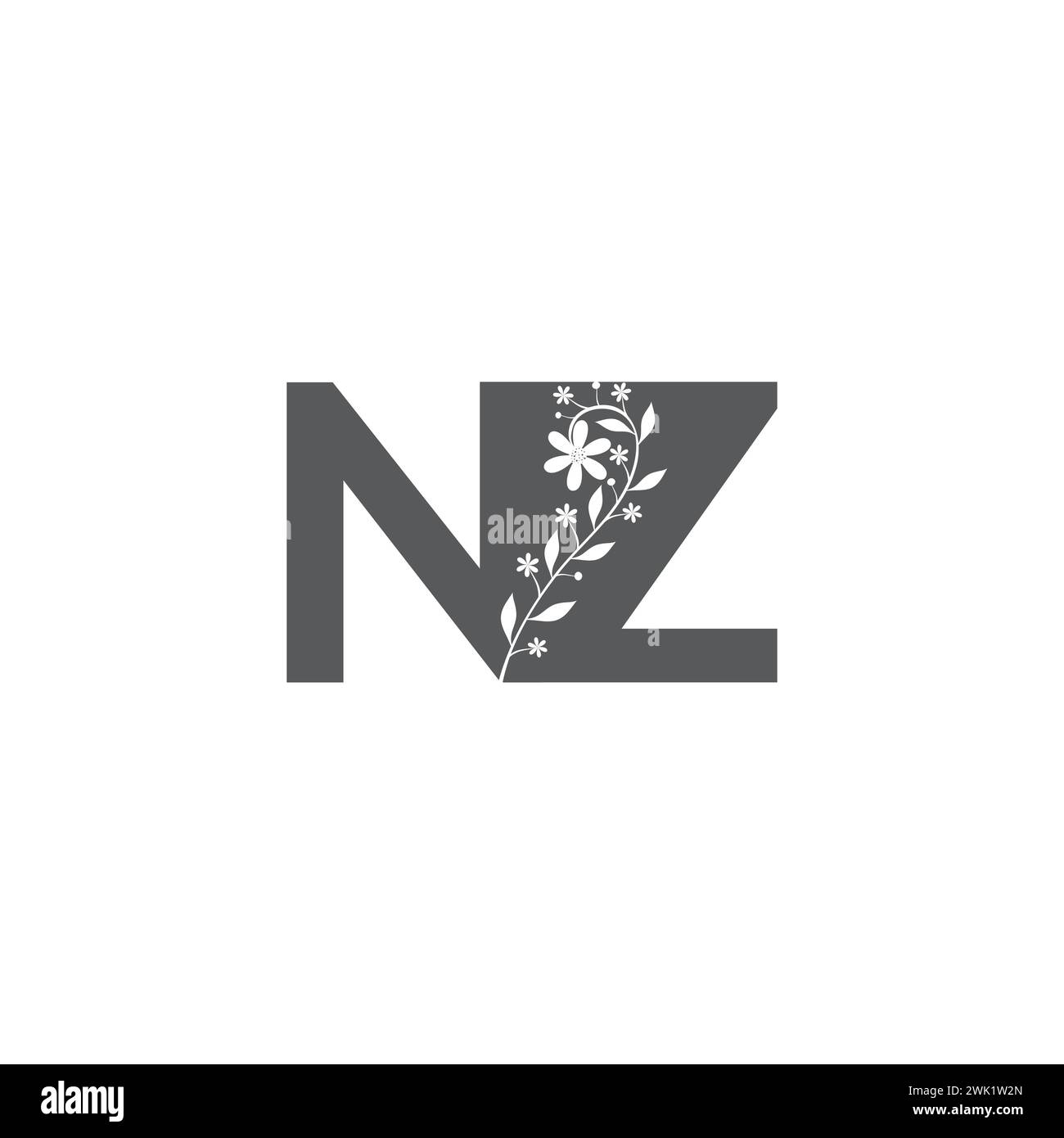 Alphabet Initials logo ZN, NZ, Z and N Stock Vector Image & Art - Alamy