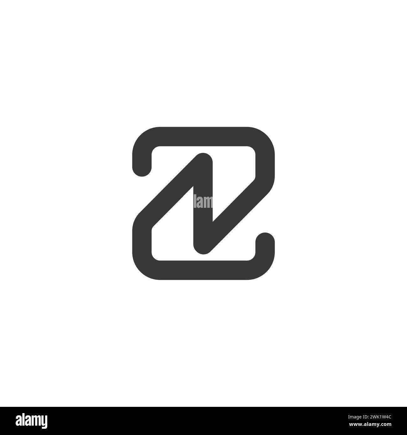 Alphabet Initials logo ZN, NZ, Z and N Stock Vector Image & Art - Alamy