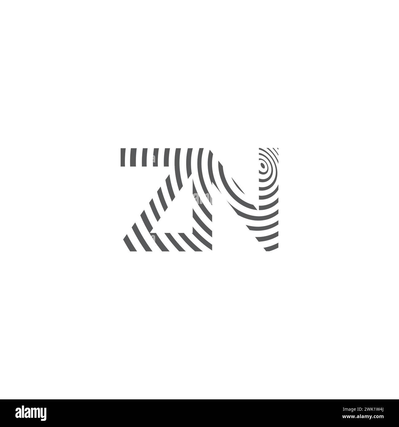 Alphabet Initials logo ZN, NZ, Z and N Stock Vector Image & Art - Alamy