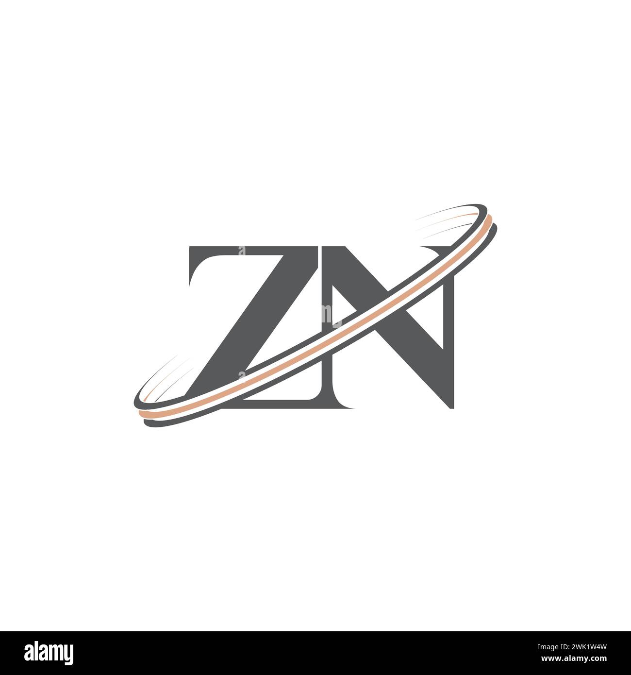 Alphabet Initials logo ZN, NZ, Z and N Stock Vector Image & Art - Alamy