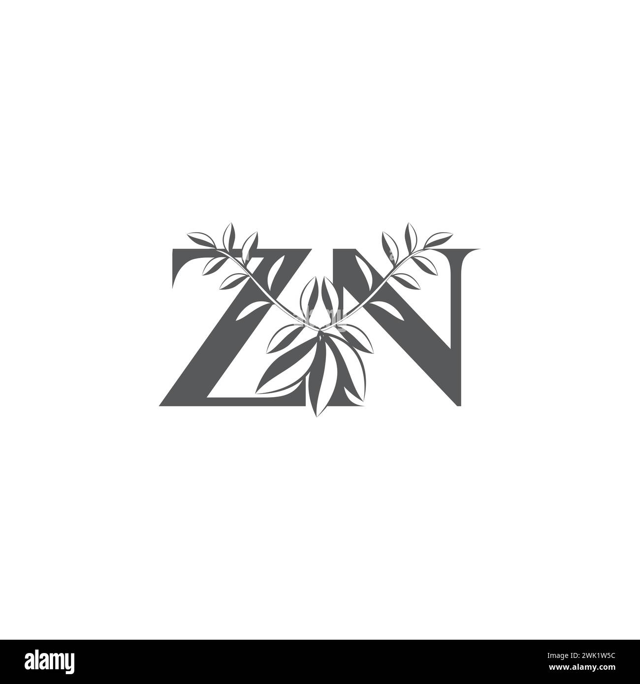 Alphabet Initials logo ZN, NZ, Z and N Stock Vector Image & Art - Alamy
