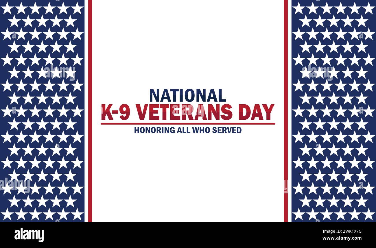 National K 9 Veterans Day wallpaper with typography. Honoring All Who Served. National K 9 ...