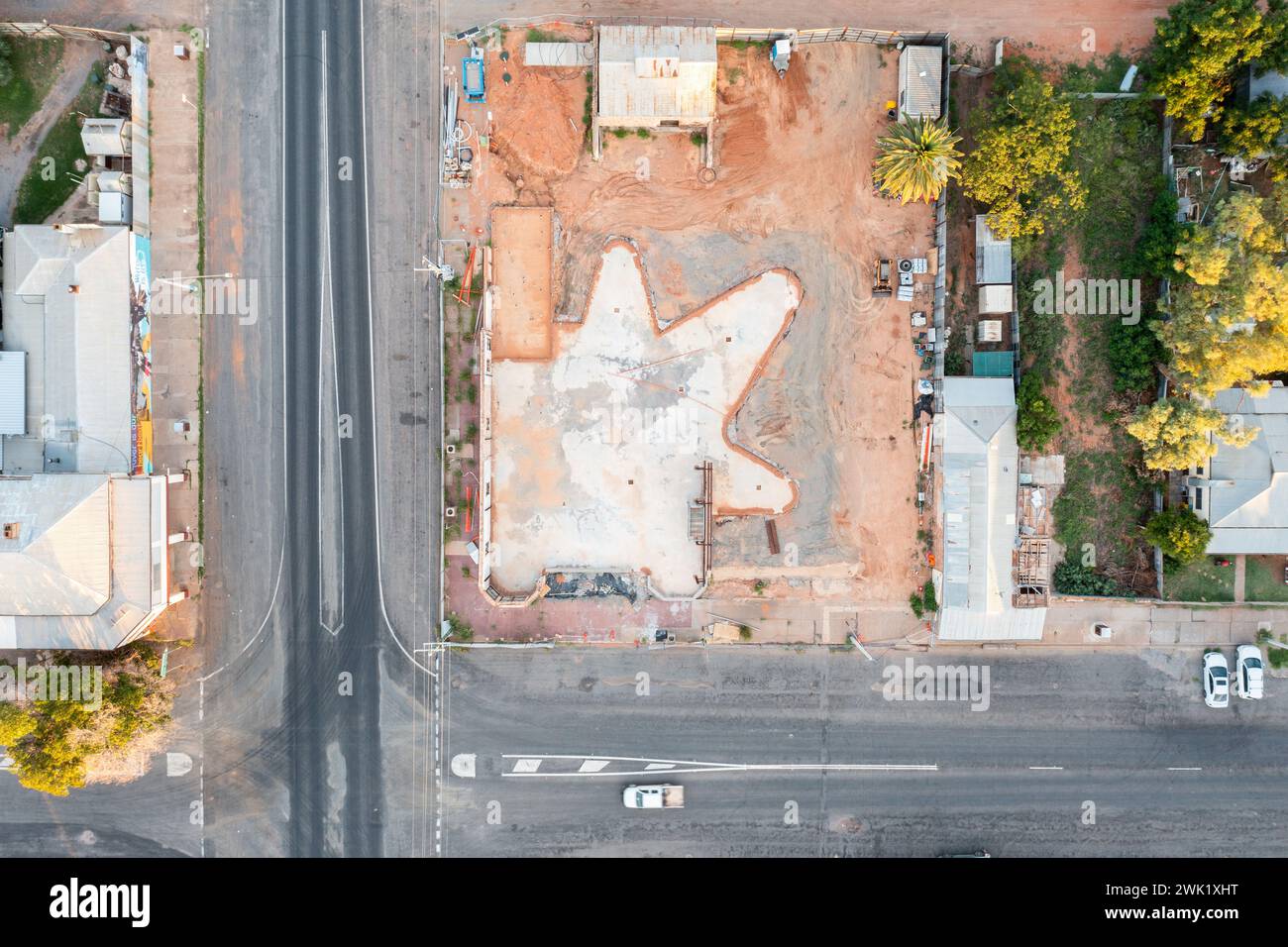 Wilcannia, Australia. 24th Jan, 2024. An aerial image of the Baaka ...