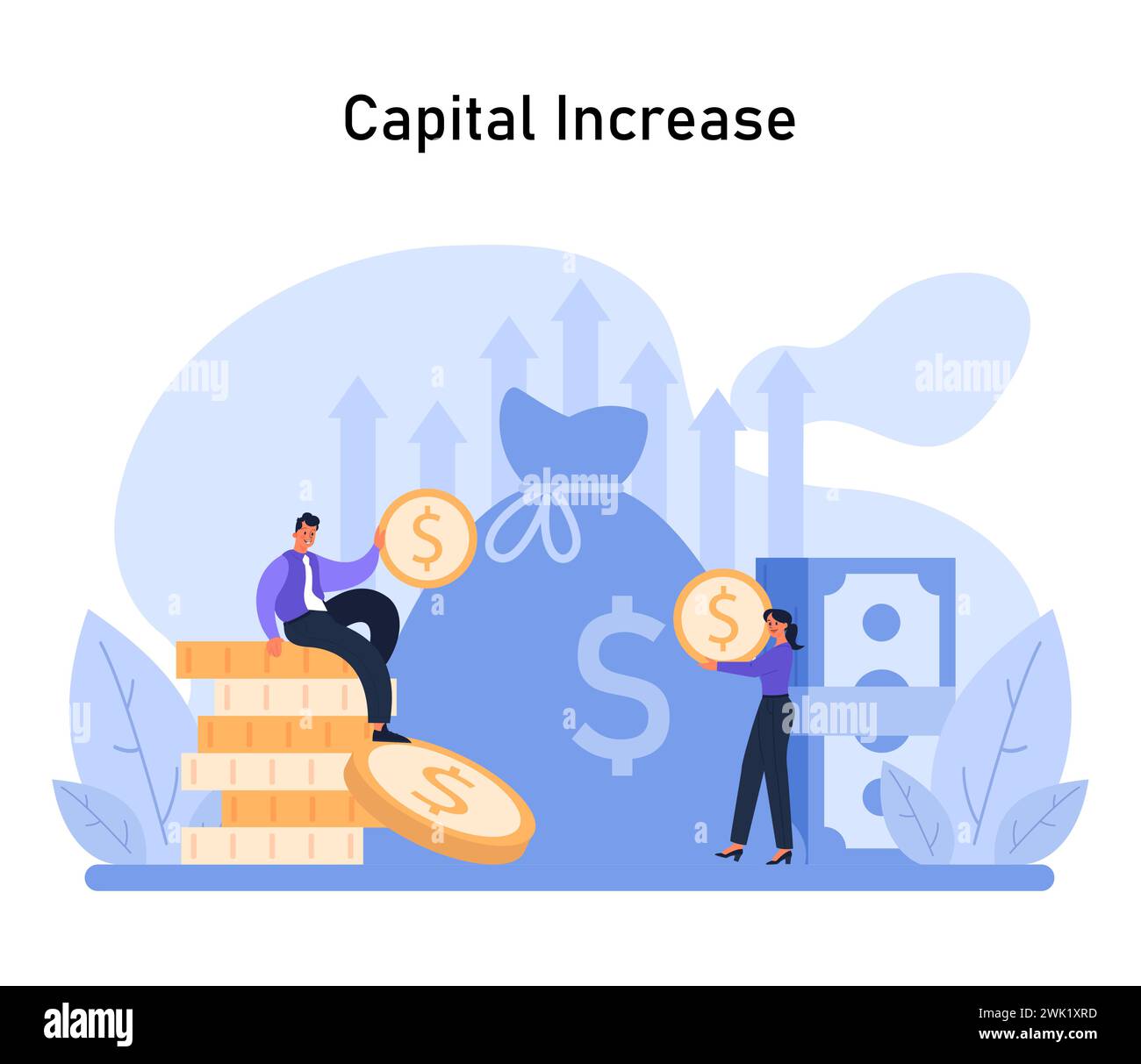 Capital Increase concept. Demonstrating strategies for enhancing ...