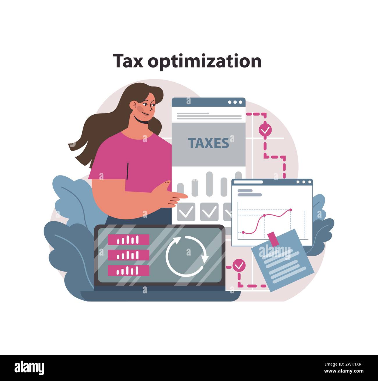 Tax efficiency Stock Vector Images - Alamy