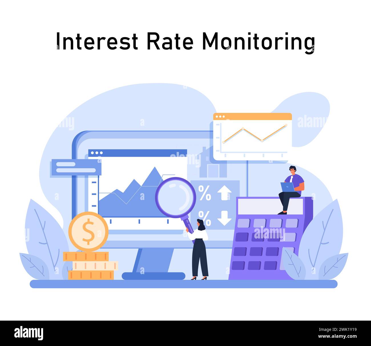 Using a calculator Stock Vector Images - Alamy