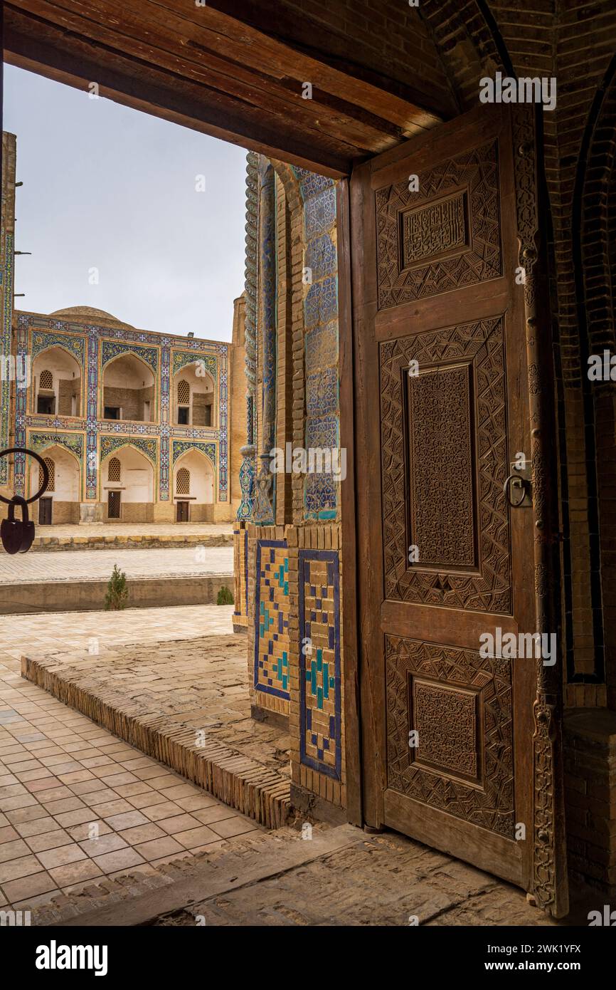 Two madrasas facing each other in Bukhara, Uzbekistan Stock Photo - Alamy
