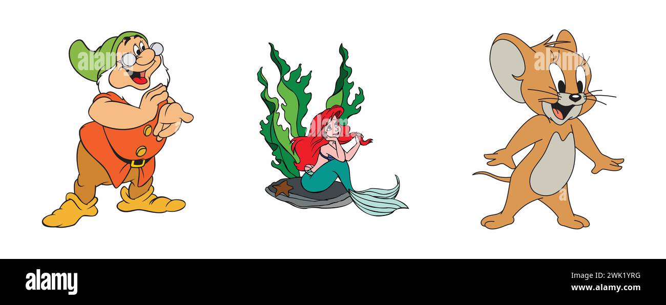 Vintage mermaid illustration hi-res stock photography and images - Alamy