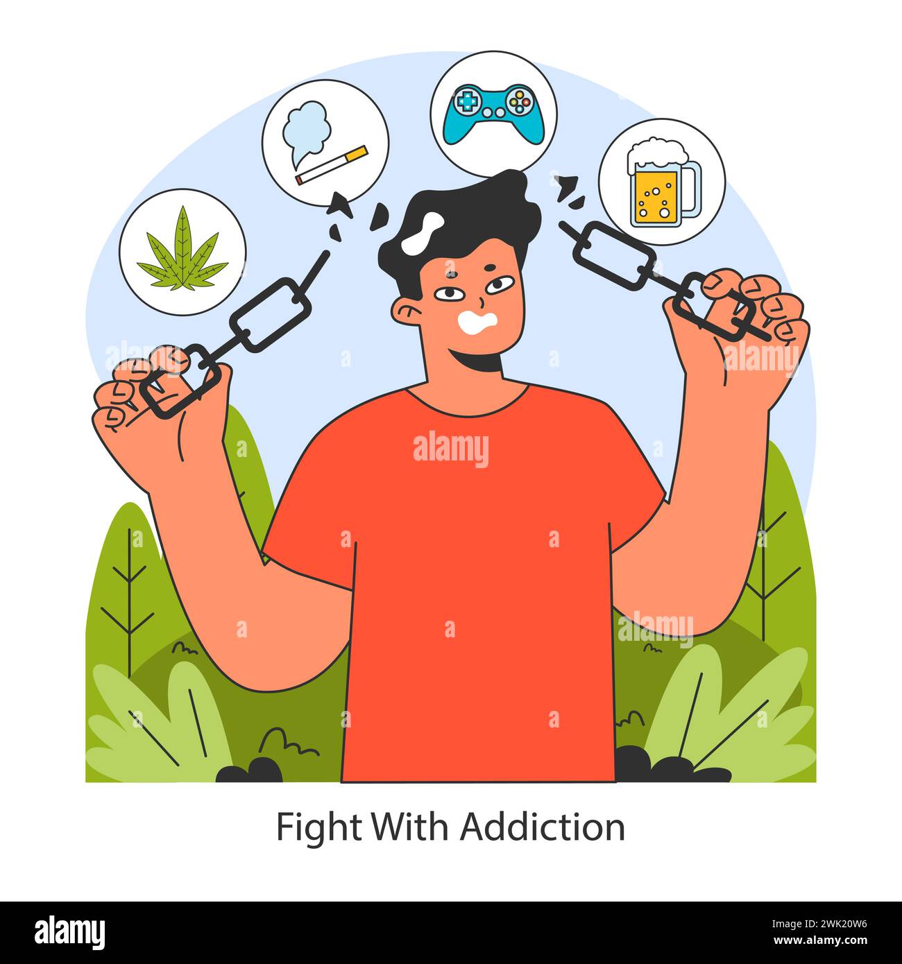 Dopamine fasting concept. Breaking free from addictive behaviors and ... Dopamine fasting concept. Breaking free from addictive behaviors and ...