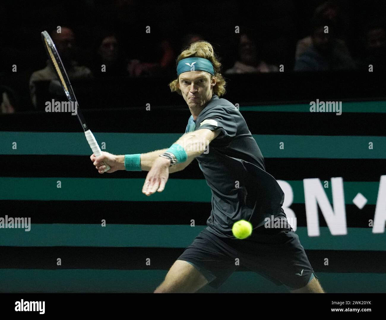 Andrey Rublev of Russia against Alex de Minaur of Australia, quarter-final during the ABN Amro ...