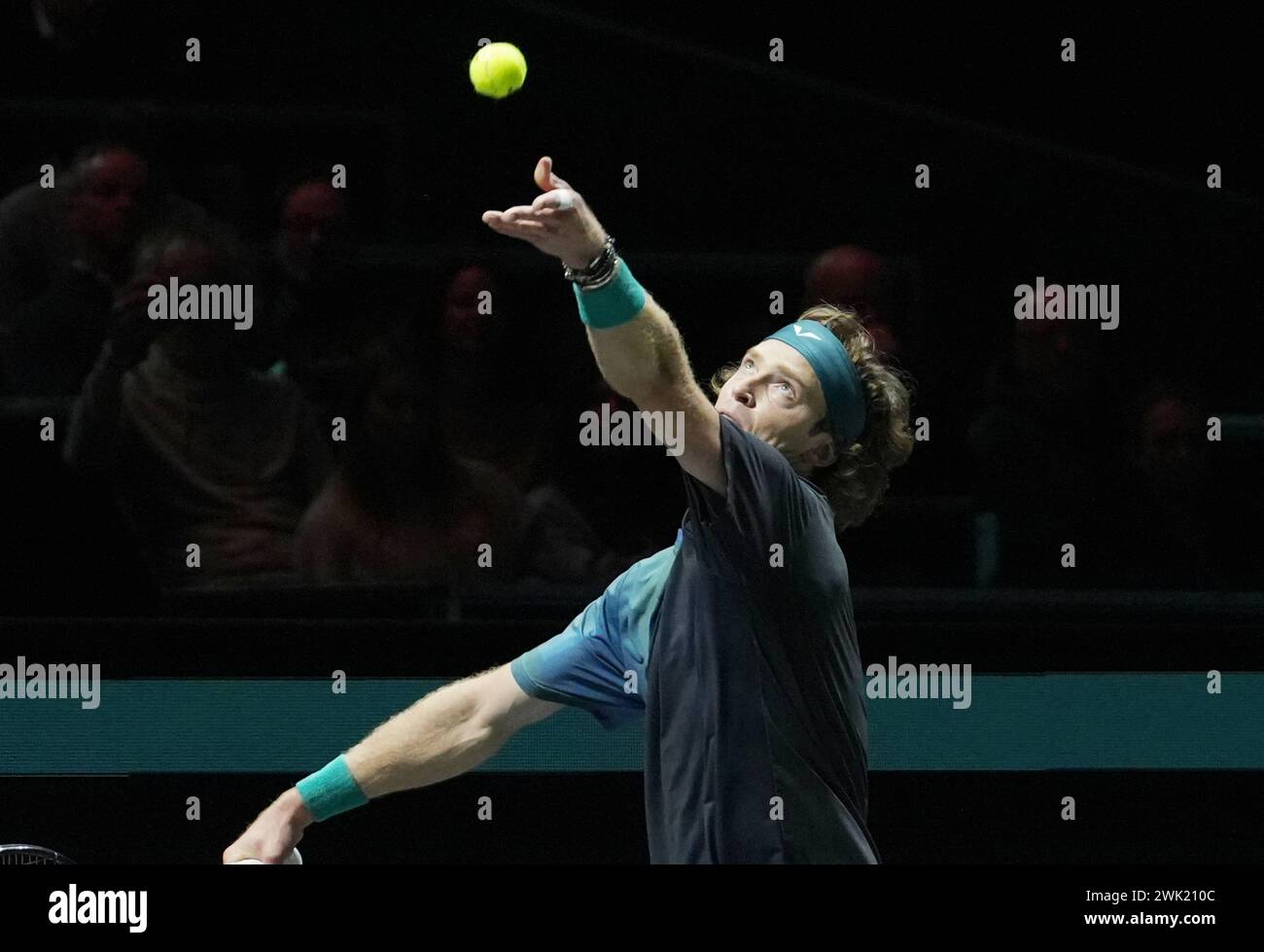 Andrey Rublev of Russia against Alex de Minaur of Australia, quarter-final during the ABN Amro ...