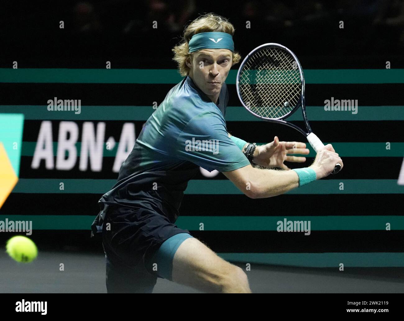 Andrey Rublev of Russia against Alex de Minaur of Australia, quarter-final during the ABN Amro ...