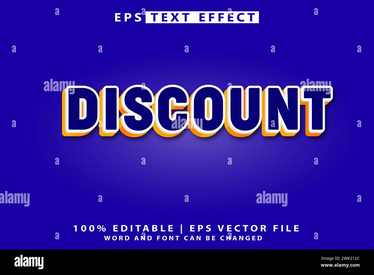 Editable discount 3d text style Stock Vector Image & Art - Alamy
