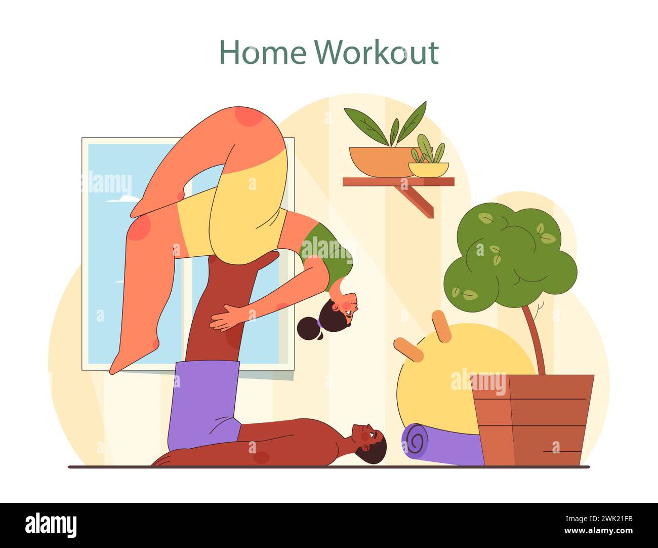 Home well being Stock Vector Images - Alamy
