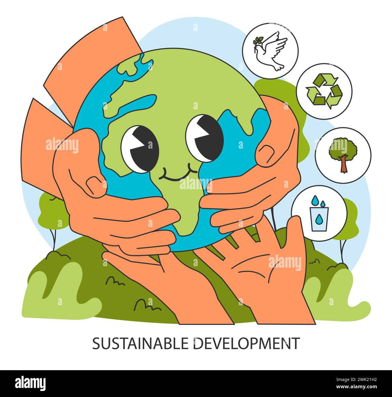 Conscious or ethical living. Sustainable development and zero waste ...