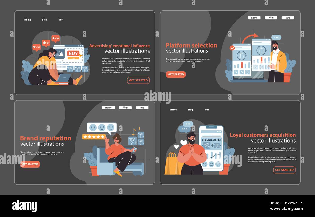 A set of vector illustrations showcasing diverse aspects of native ... A set of vector illustrations showcasing diverse aspects of native ...