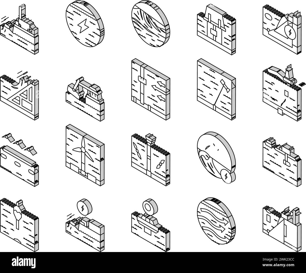 wave energy power tidal isometric icons set vector Stock Vector Image ... wave energy power tidal isometric icons set vector Stock Vector Image ...
