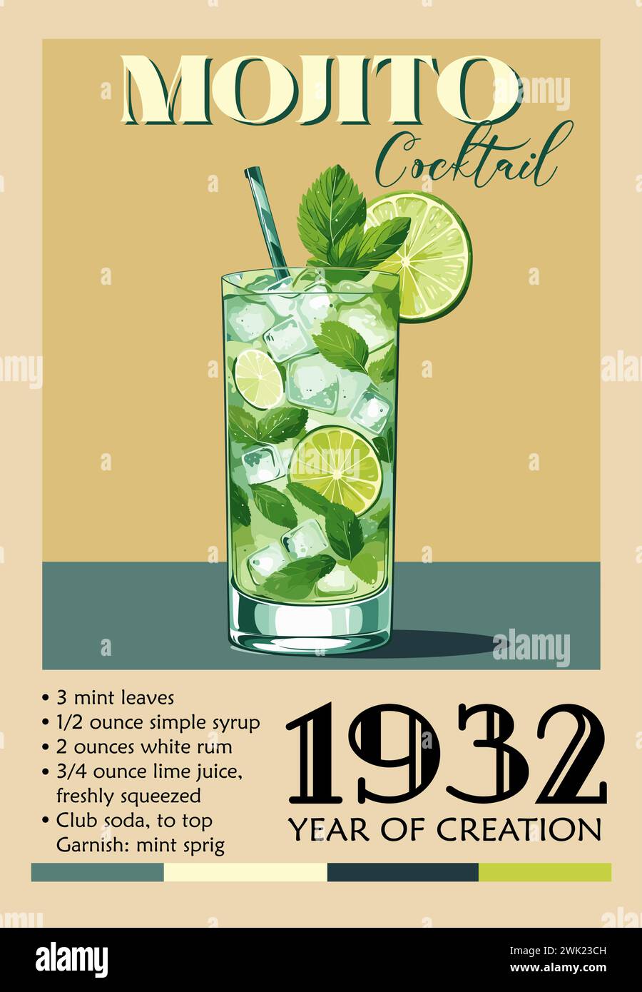 1960s cocktail poster hi-res stock photography and images - Alamy