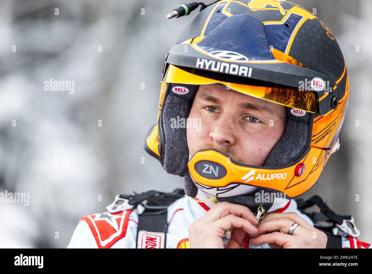 LAPPI Esapekka, Hyundai I20 Rally1, portrait during the Rally Sweden ...