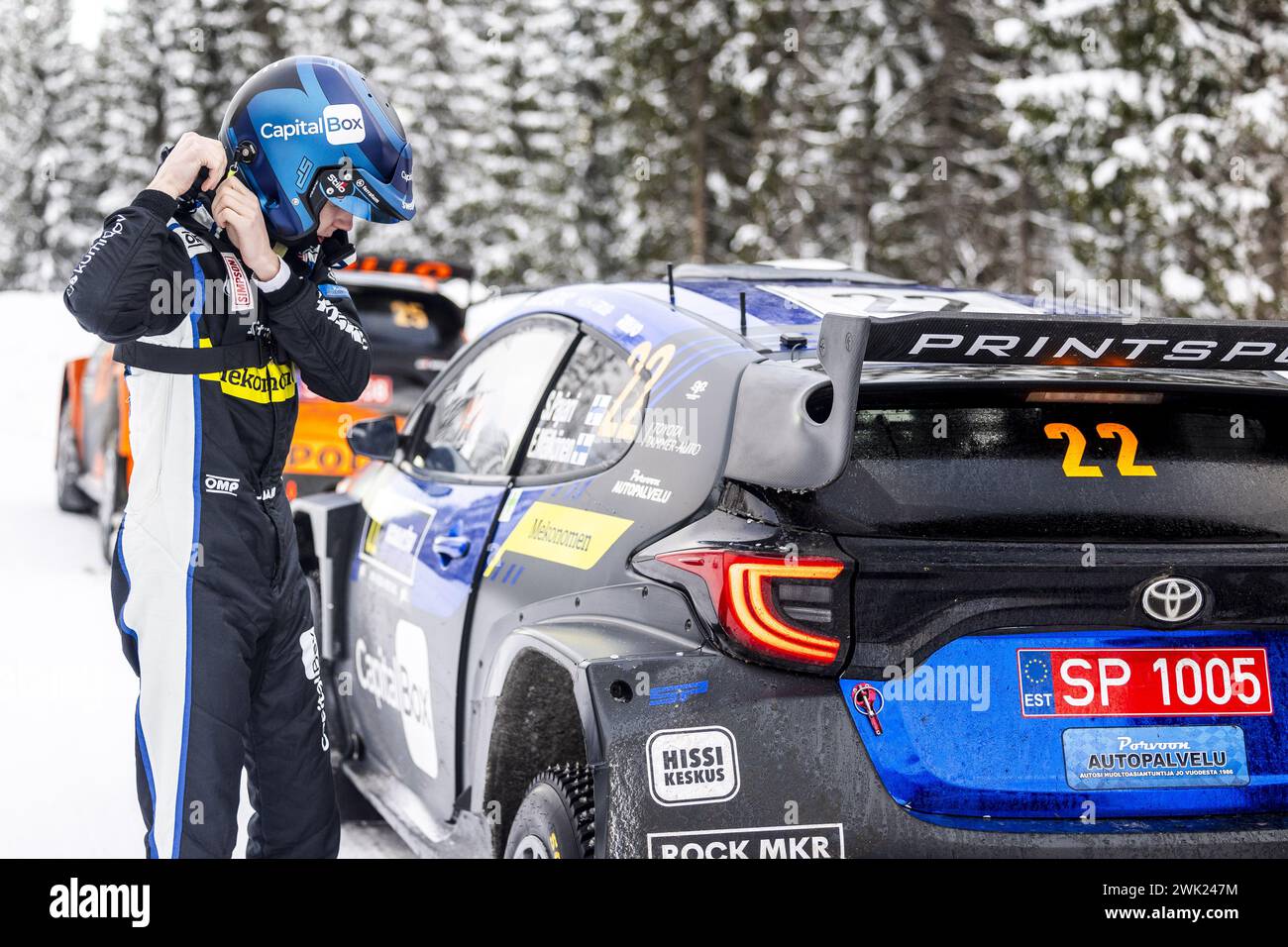 PAJARI Sami, MALKONEN Enni, Toyota Yaris Rally2, portrait during the ...