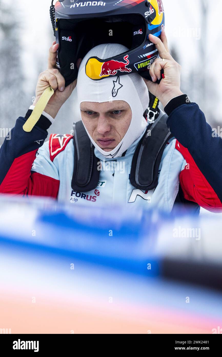 TANAK Ott, Hyundai I20 Rally1, portrait during the Rally Sweden 2024 ...