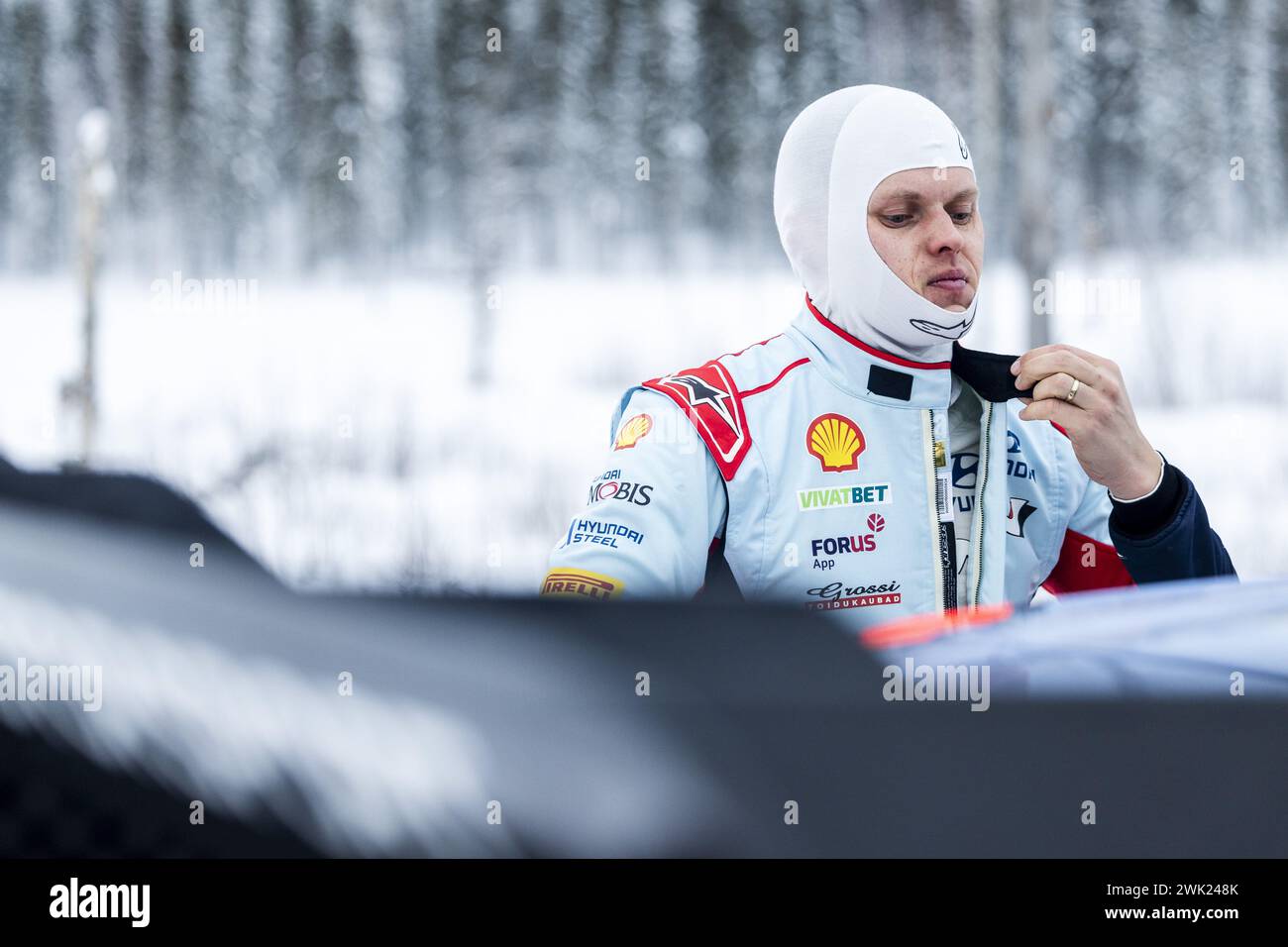 TANAK Ott, Hyundai I20 Rally1, portrait during the Rally Sweden 2024 ...