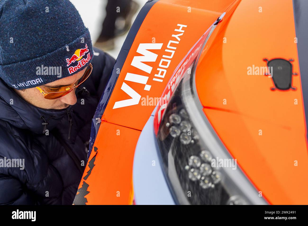 NEUVILLE Thierry, Hyundai I20 Rally1, portrait during the Rally Sweden ...