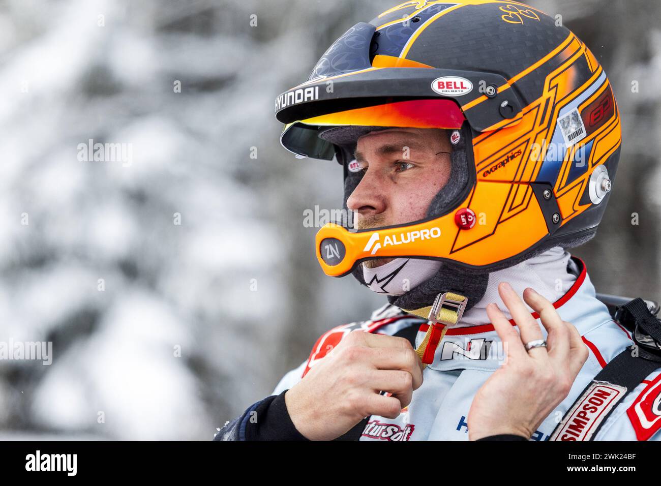 LAPPI Esapekka, Hyundai I20 Rally1, portrait during the Rally Sweden ...