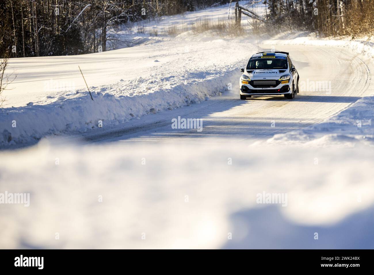 51 Mille JOHANSSON, Johan GRÃ–NVALL, Ford Fiesta Rally3, action during ...