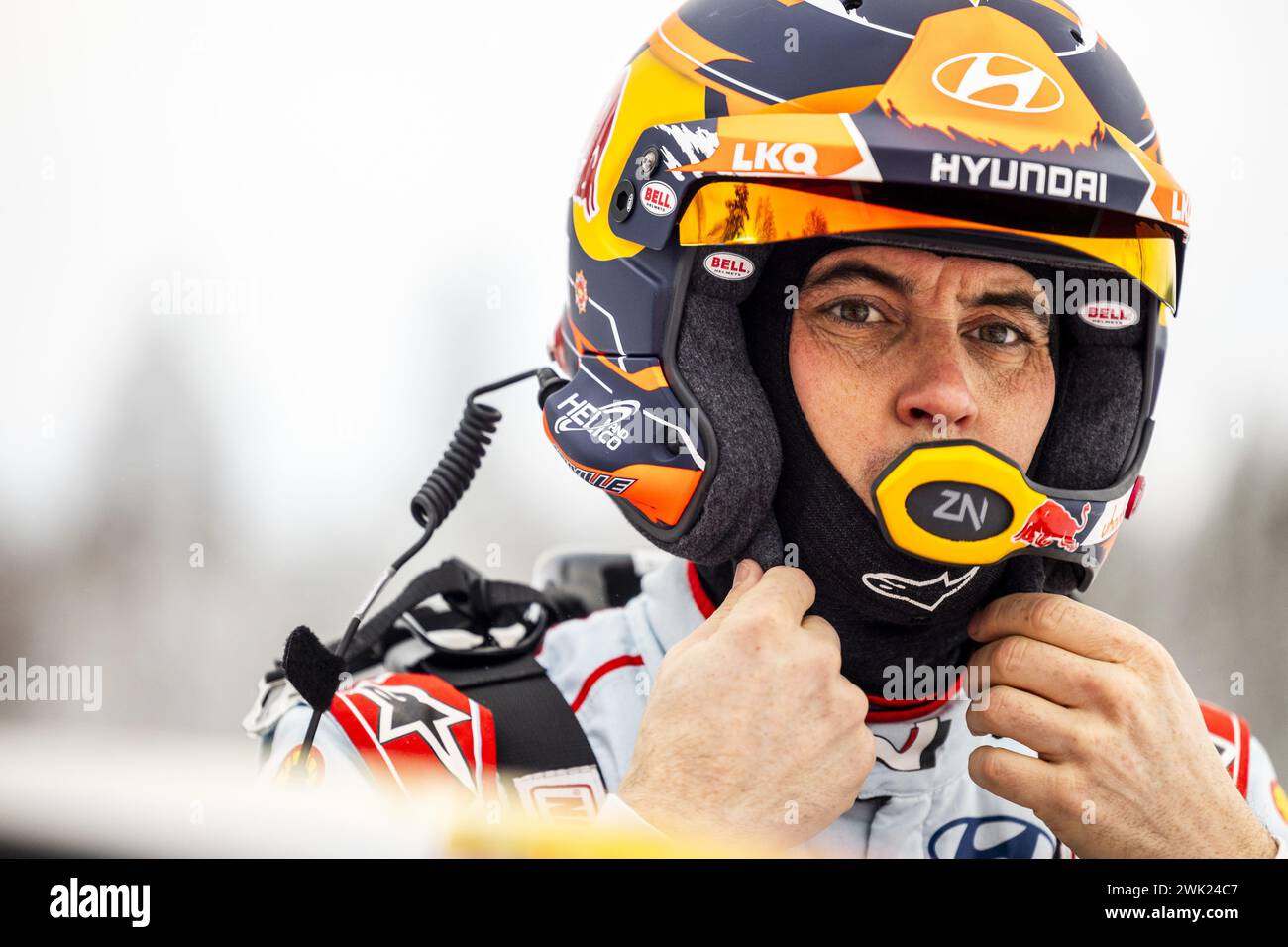 NEUVILLE Thierry, Hyundai I20 Rally1, portrait during the Rally Sweden ...