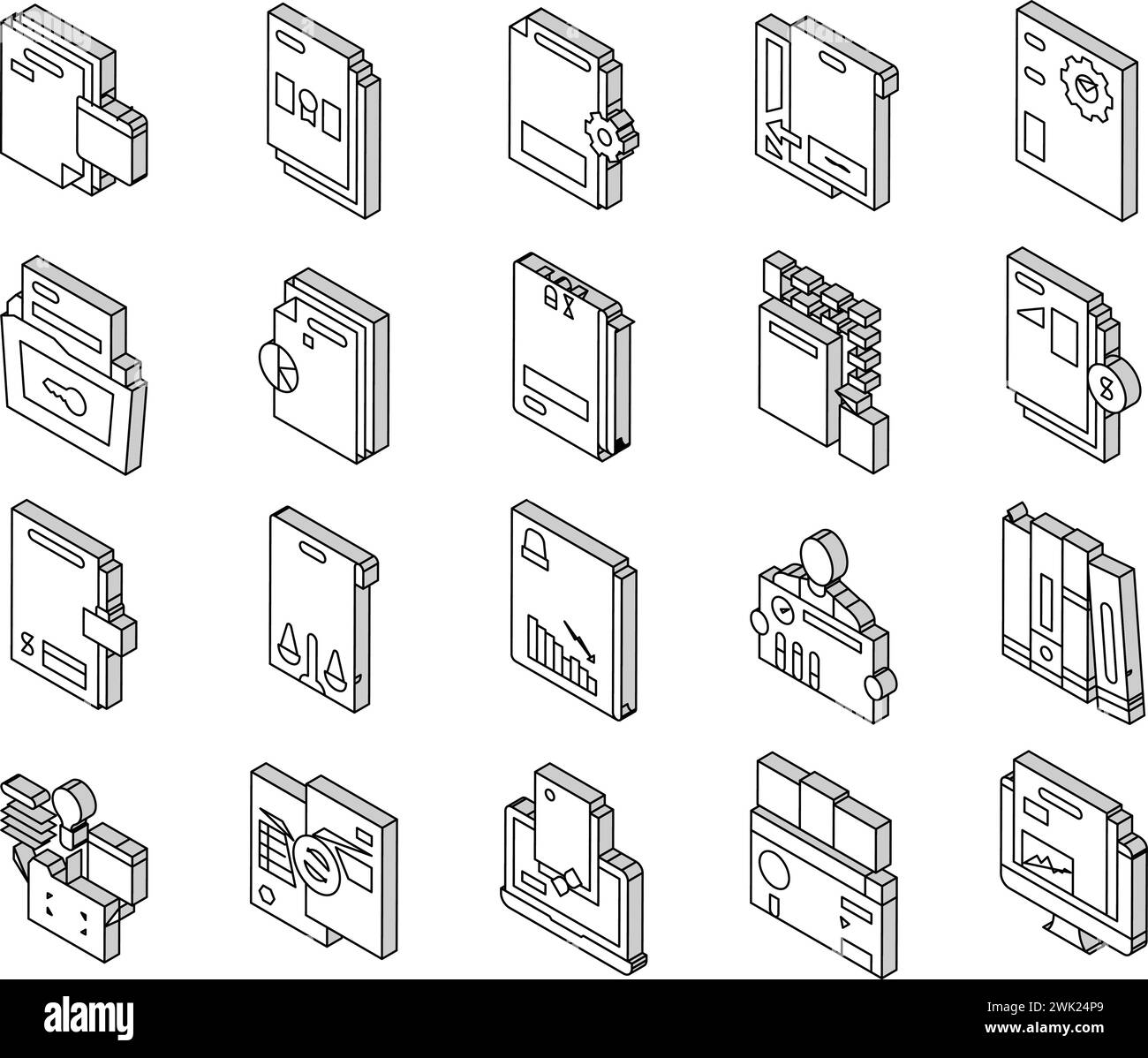 Business Finance Audit Collection isometric icons set vector Stock ... Business Finance Audit Collection isometric icons set vector Stock ...