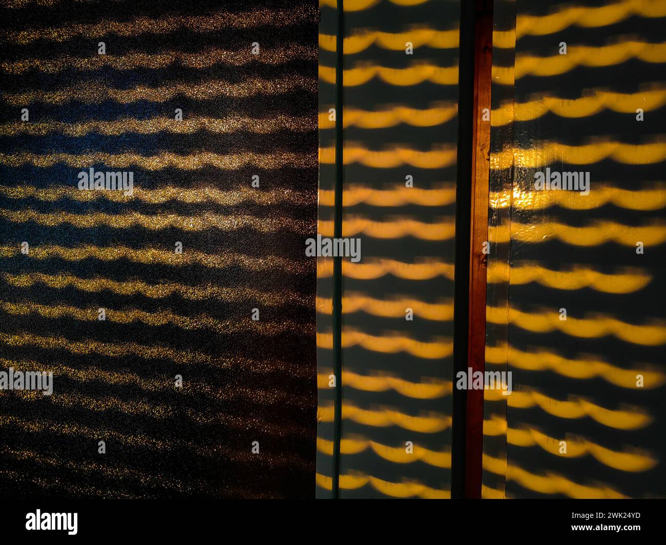 Luminous interiors. Capturing abstract sunlight shadows and golden glow ...