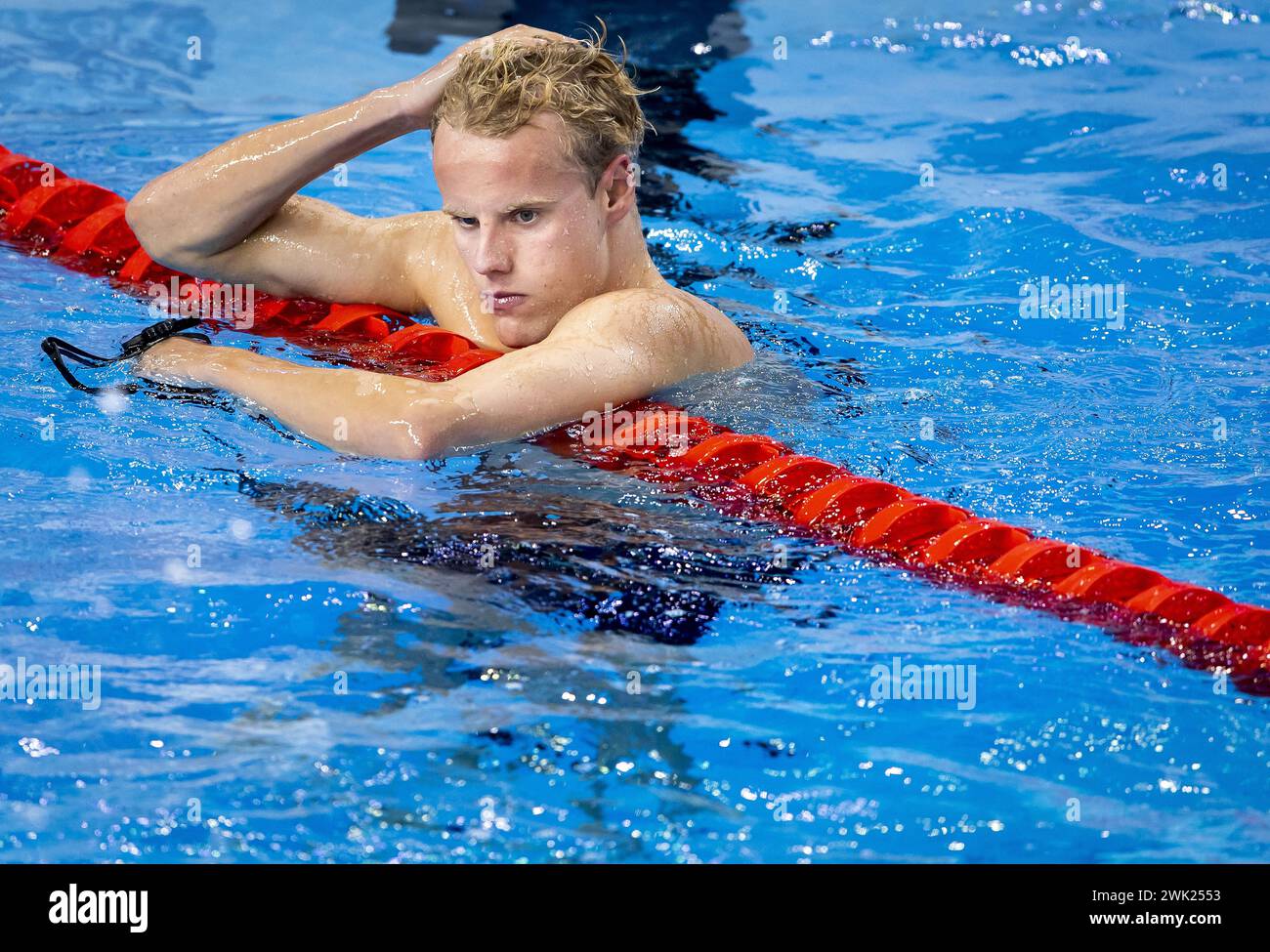 DOHA - Thomas Jansen after the men's 400 medley during the last day of ...