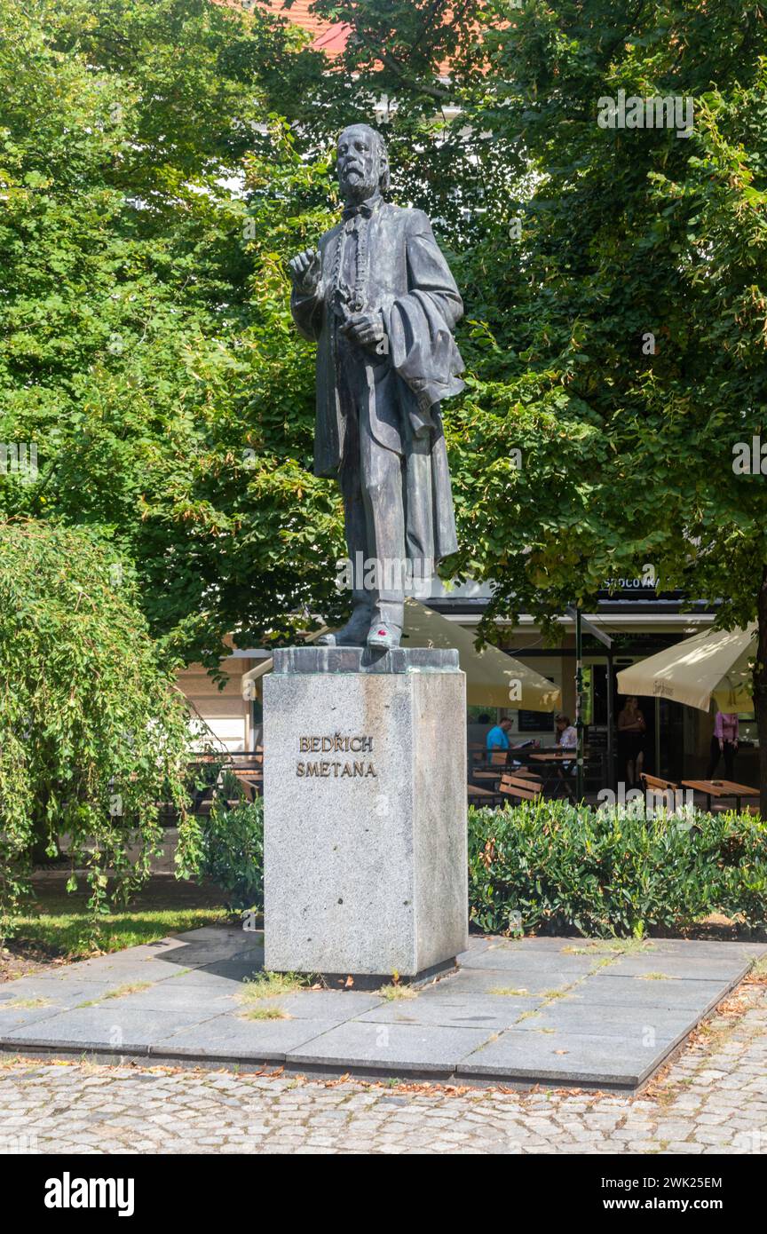 Pilsen, Czechia - August 26, 2023: Bedrich Smetana statue Stock Photo ...