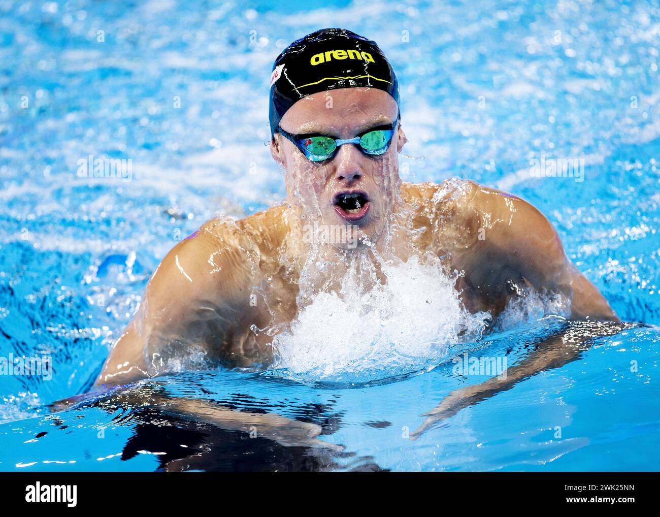 DOHA - Thomas Jansen in action in the men's 400 medley during the last ...
