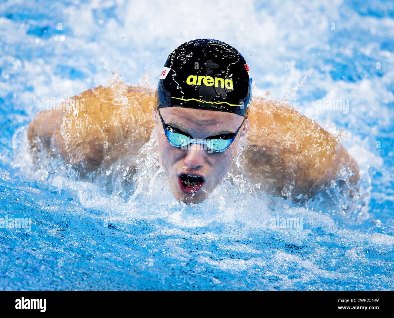 DOHA - Thomas Jansen in action in the men's 400 medley during the last ...