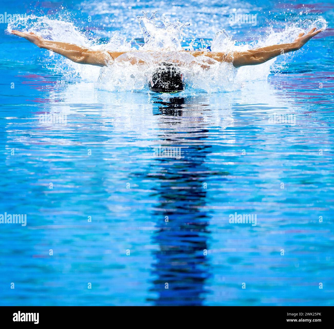 DOHA - Thomas Jansen in action in the men's 400 medley during the last day of the World Long ...