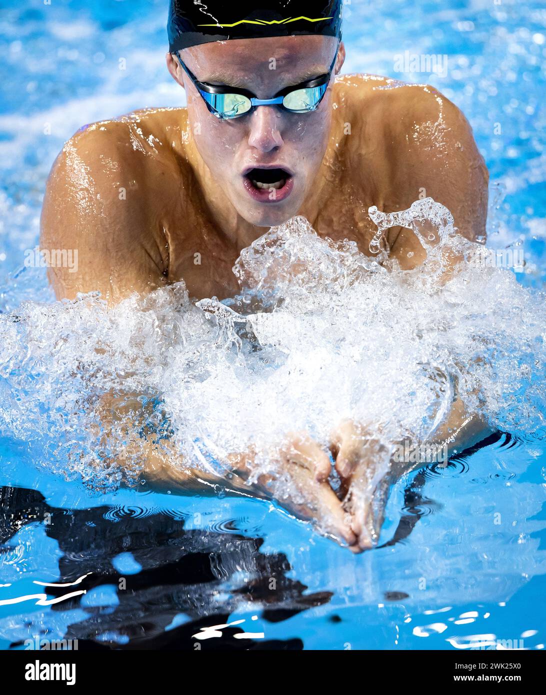 DOHA - Thomas Jansen in action in the men's 400 medley during the last ...