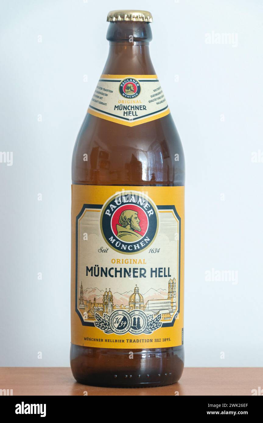 Bottle of paulaner weissbier hi-res stock photography and images - Alamy