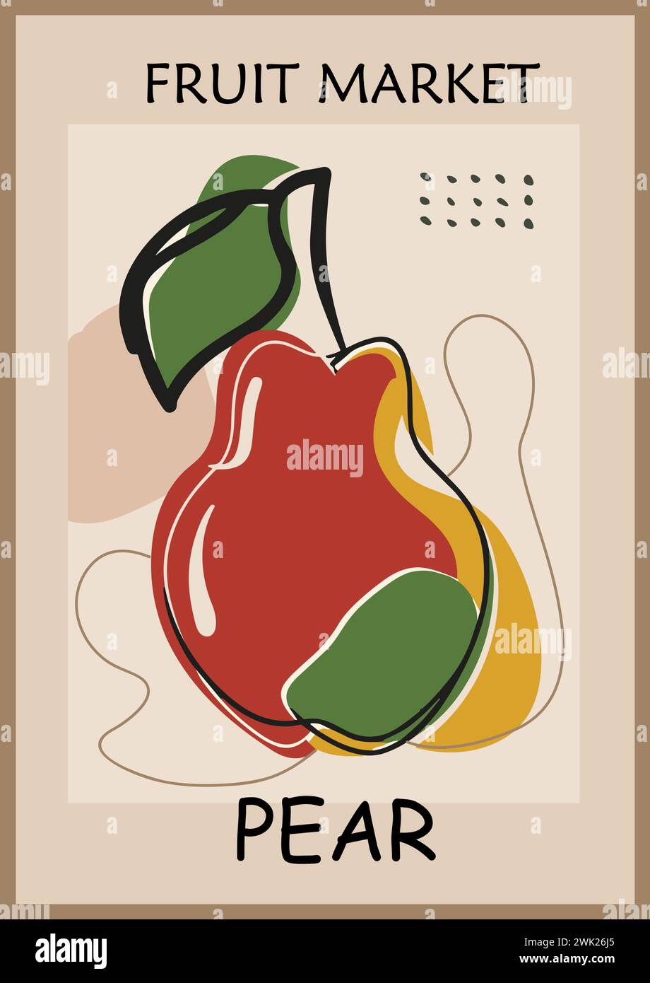 Groovy pear Stock Vector Images - Alamy