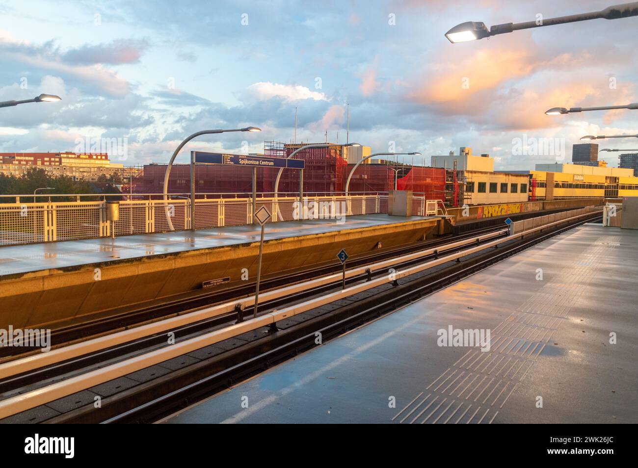 Rotterdam, Nederland - October 22, 2023: Platform at Spijkenisse ...