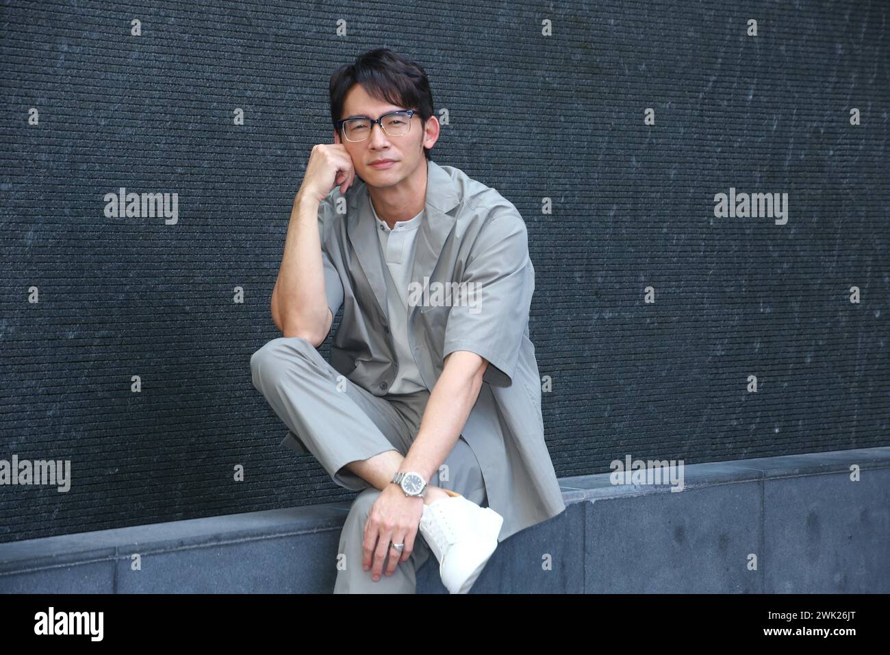 Taiwanese actor, former reporter and model James Wen attends an ...
