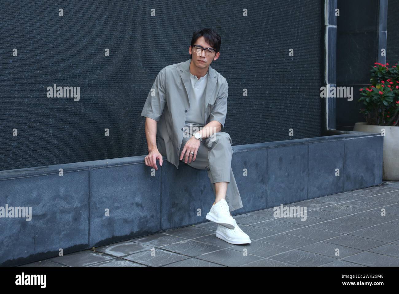 Taiwanese actor, former reporter and model James Wen attends an ...
